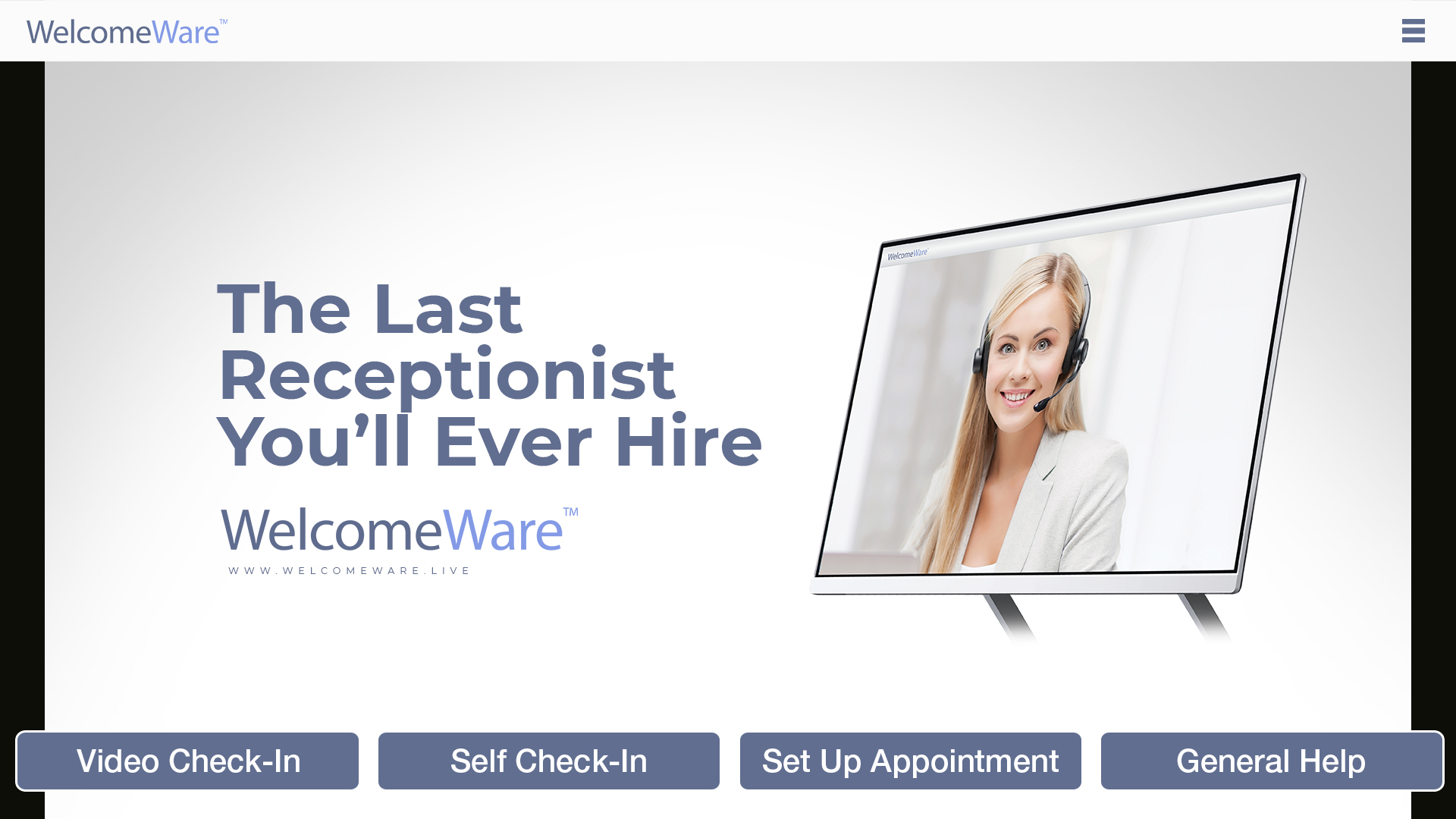 WelcomeWare | Your Virtual Front-Desk Receptionist Platform and Kiosk